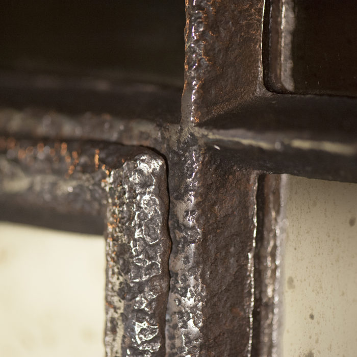 Ex Midlands Stable Holding Arch Cast Iron Window Frame Mirror - Aldgate ...